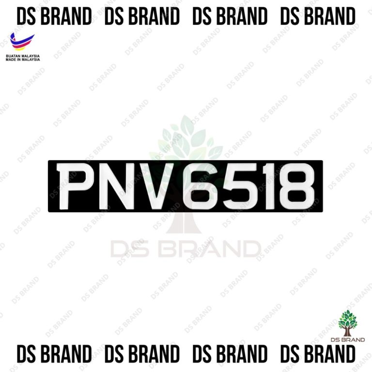 MOTOR 3D CRYSTAL WHITE NUMBER PLATE / Number 3D Plate Motor / Lebih ...